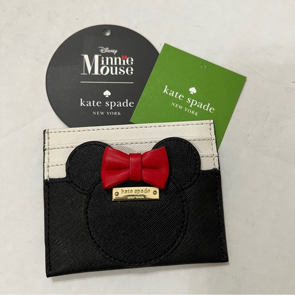 kate spade | Bags | Disney X Kate Spade Minnie Mouse Card Holder Black ...